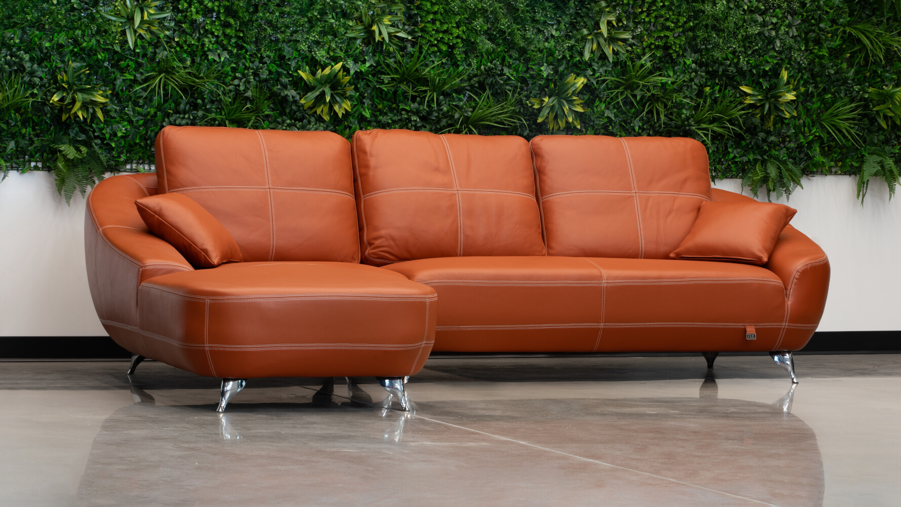 Sectional sofa orange store